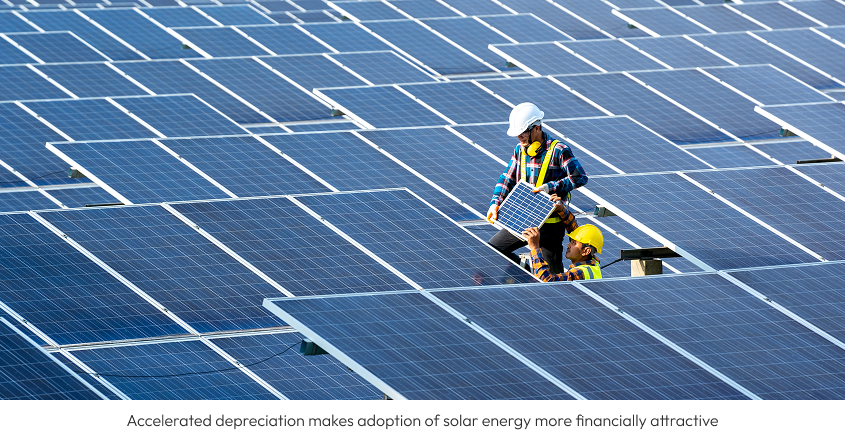 Accelerated depreciation on solar panels: What you must know