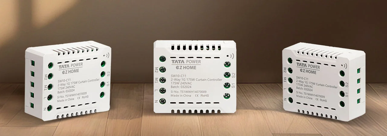 Wi-Fi Smart Curtain Controller for Motorized Curtains | Tata Power EZ Home