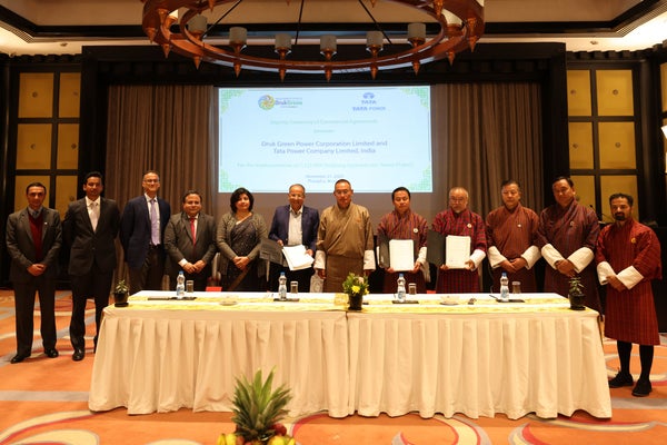 Tata Power and Druk Green Power Corporation Limited (DGPC) sign ...